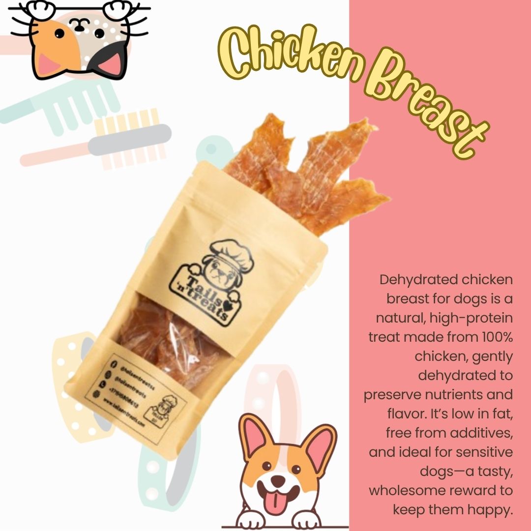 Dehydrated Chicken Breast – Tails 'n' Treats